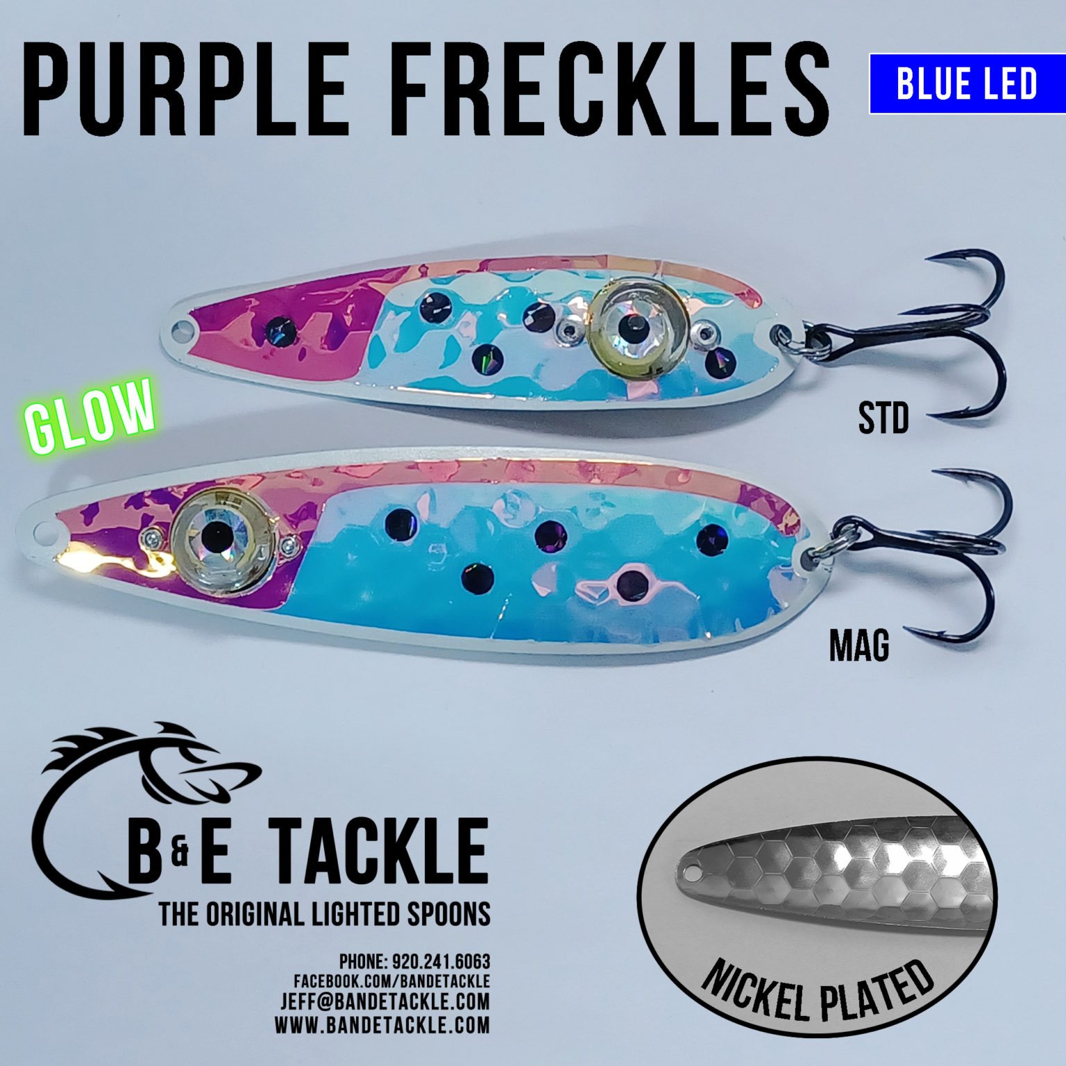 LED Purple Freckles - B&E Tackle